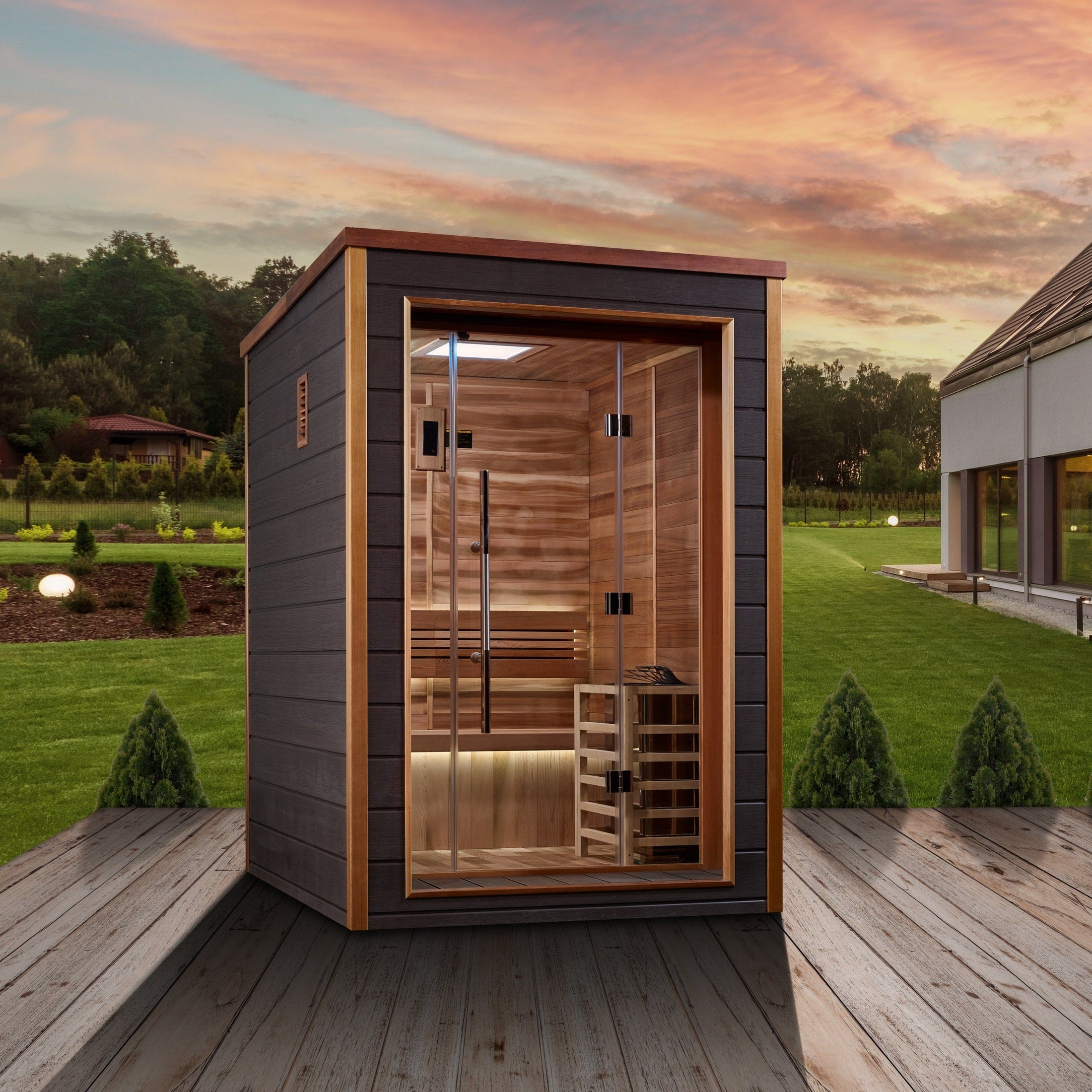 Golden Designs Narvik 2-Person Traditional Sauna – eSteamed Saunas